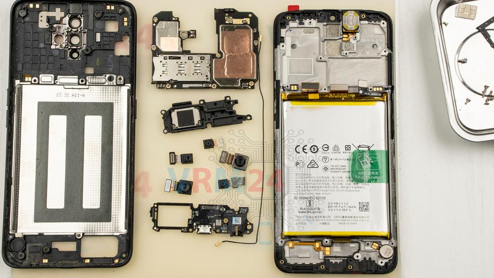 🛠 How to disassemble Oppo A5 (2020) instruction | Photos + Video