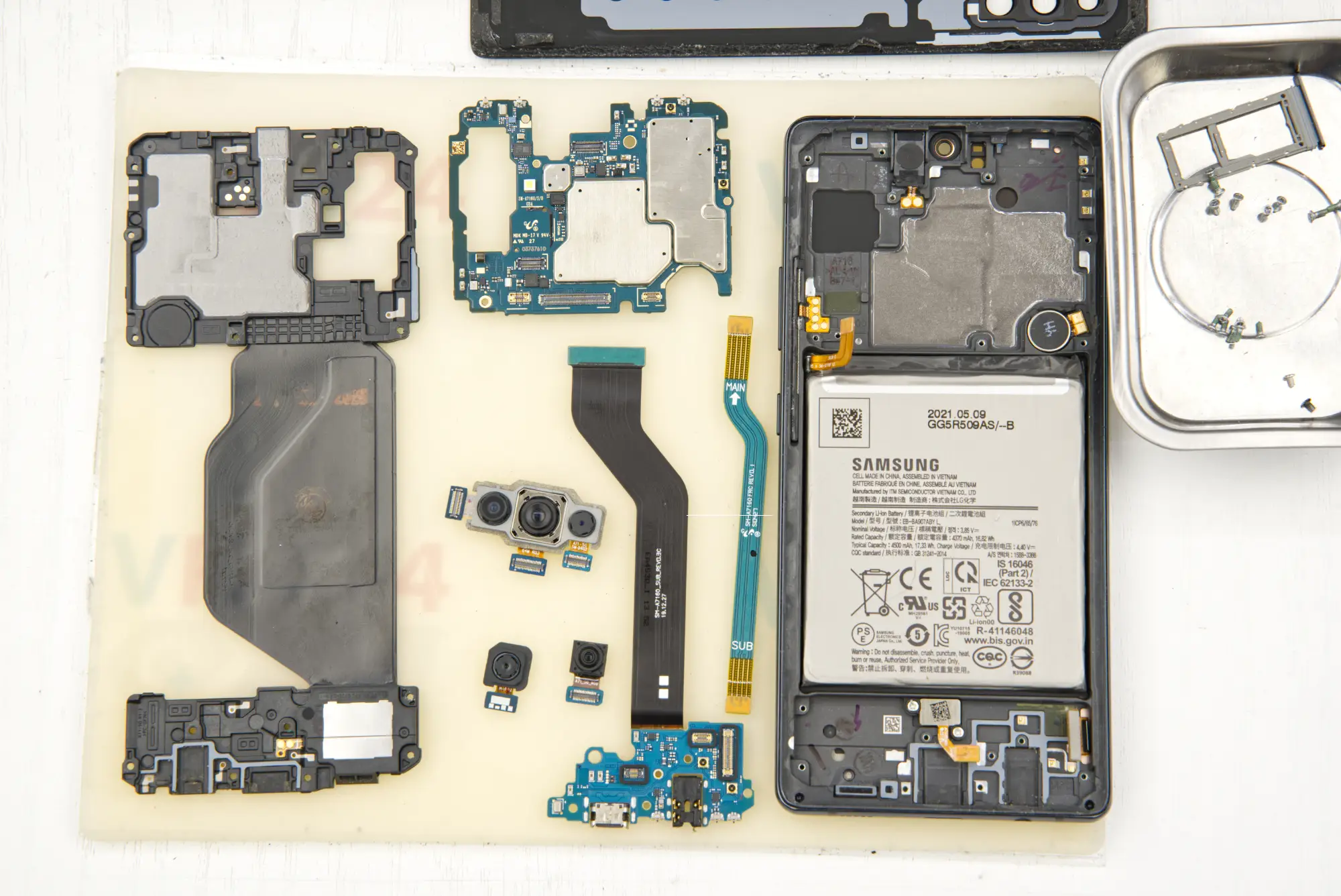 🛠 How to disassemble Samsung Galaxy A71 5G SM-A7160 instruction ...