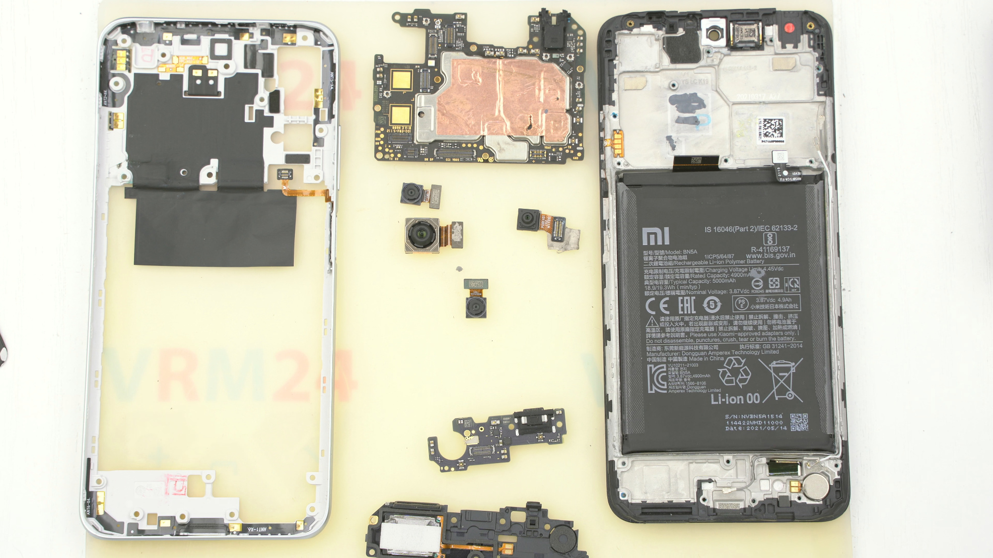 🛠 How to disassemble Xiaomi Redmi Note 10 5G instruction | Photos + Video