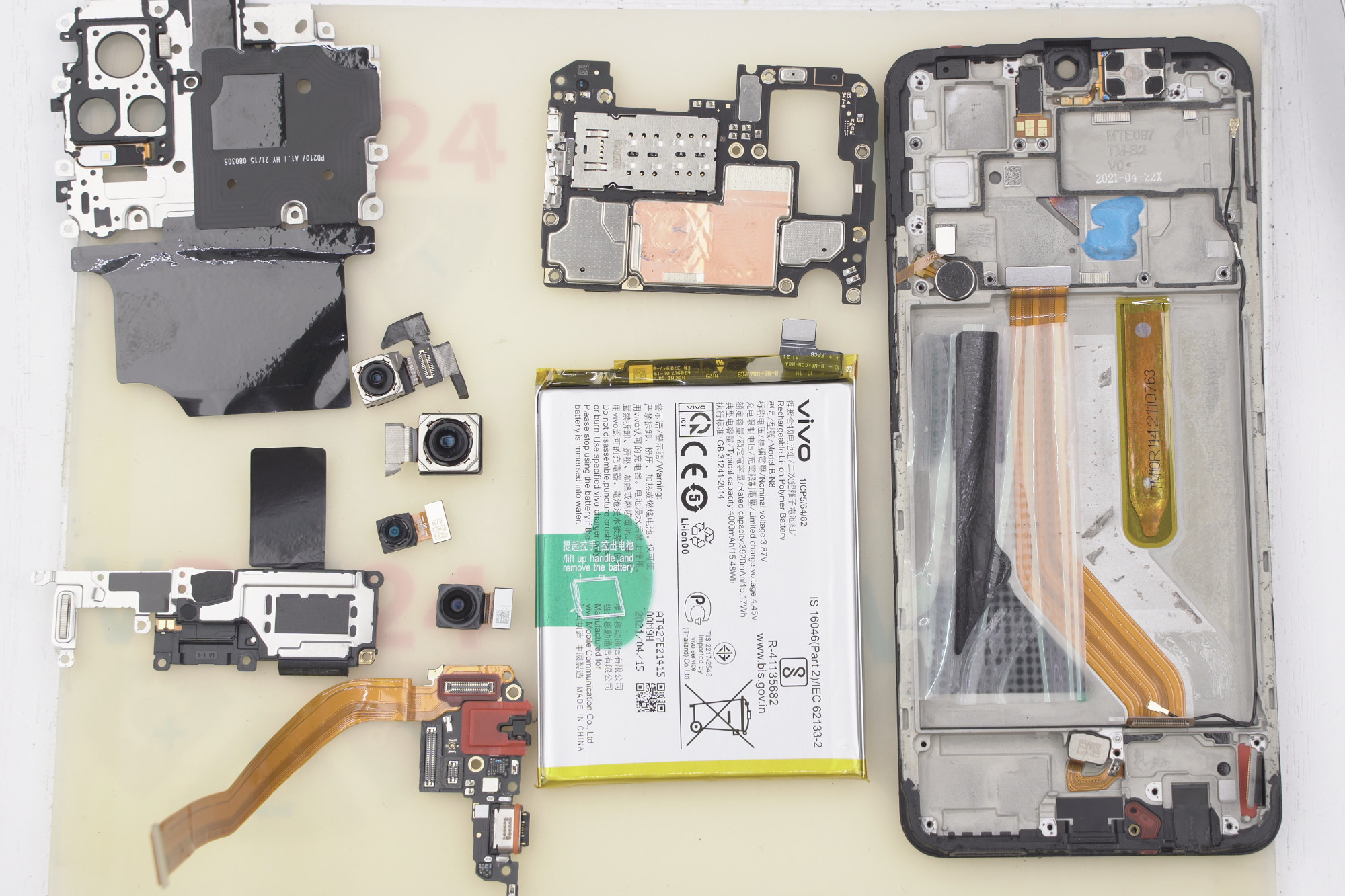 🛠 How to disassemble vivo V21e instruction | Photos + Video