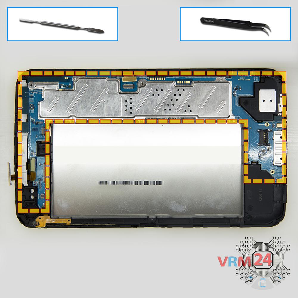 🛠 How to disassemble Samsung Galaxy Tab 3 7.0'' SM-T2105 instruction | Photos + Video