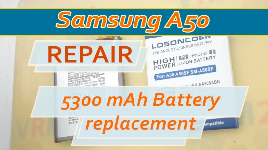 Replacing the 5300 mAh Battery on a Samsung A50 blog-post